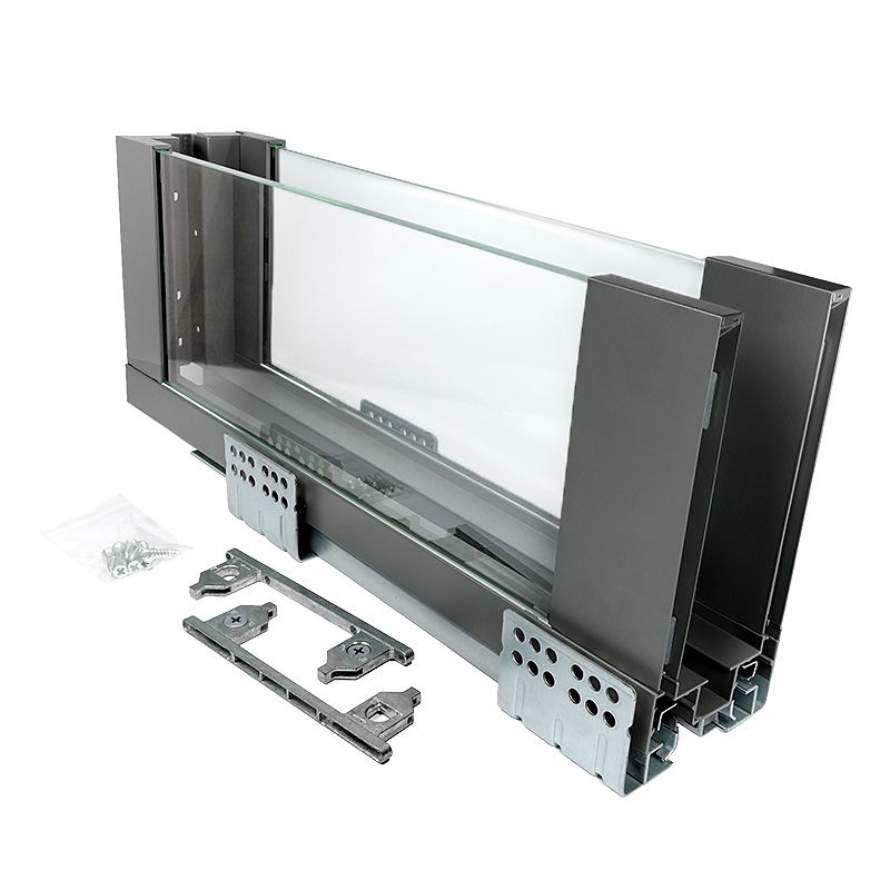 ERGO BOX графит L=500 H= 171 Linken System со стеклянными боковинами ...