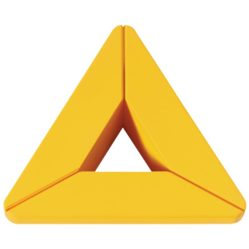 Ручка кнопка c455032 st07 трикутник жовтий cebi joy collection (25834 ...