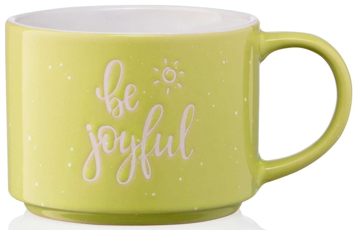 Чашка Ardesto Be joyful, 330 мл, желтая, керамика 47559 Owwa