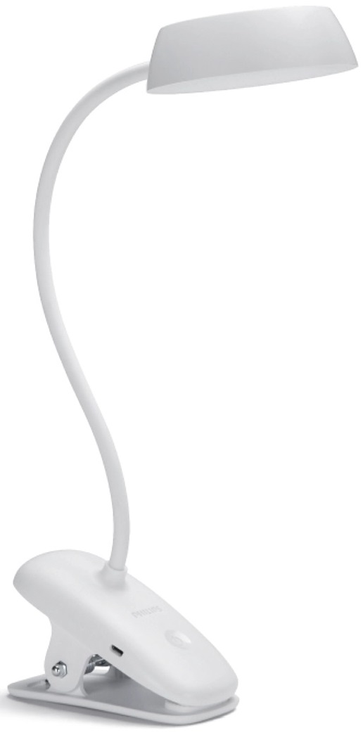 Лампа настольная Philips LED Reading Desk lamp Donutclip, 3w, 4000K ...
