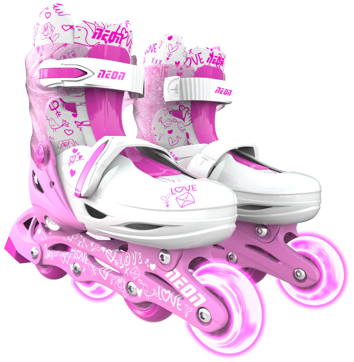 Роликовые коньки Neon Inline Skates Розовый (Размер 34-37) 49576 Owwa