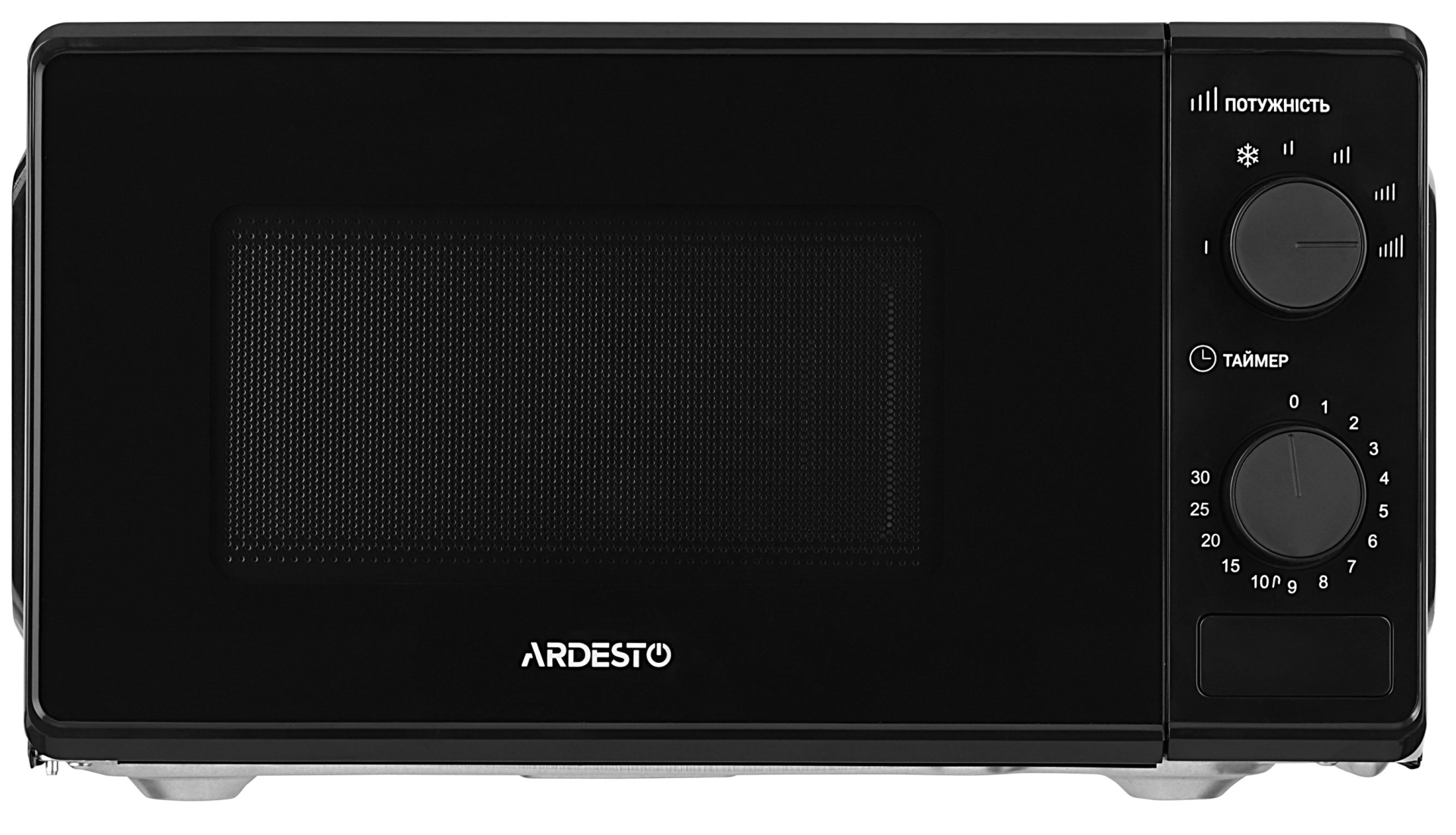 ARDESTO Микроволновая печь, 20л, мех. управл., 700Вт, откр.кнопкой, черный 163096 Owwa
