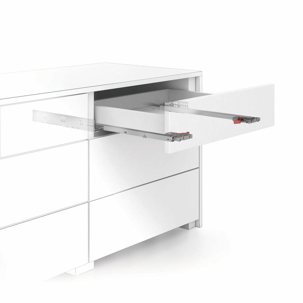 Комплект направляющих samet slide single, скрытого монтажа, 350 мм ...