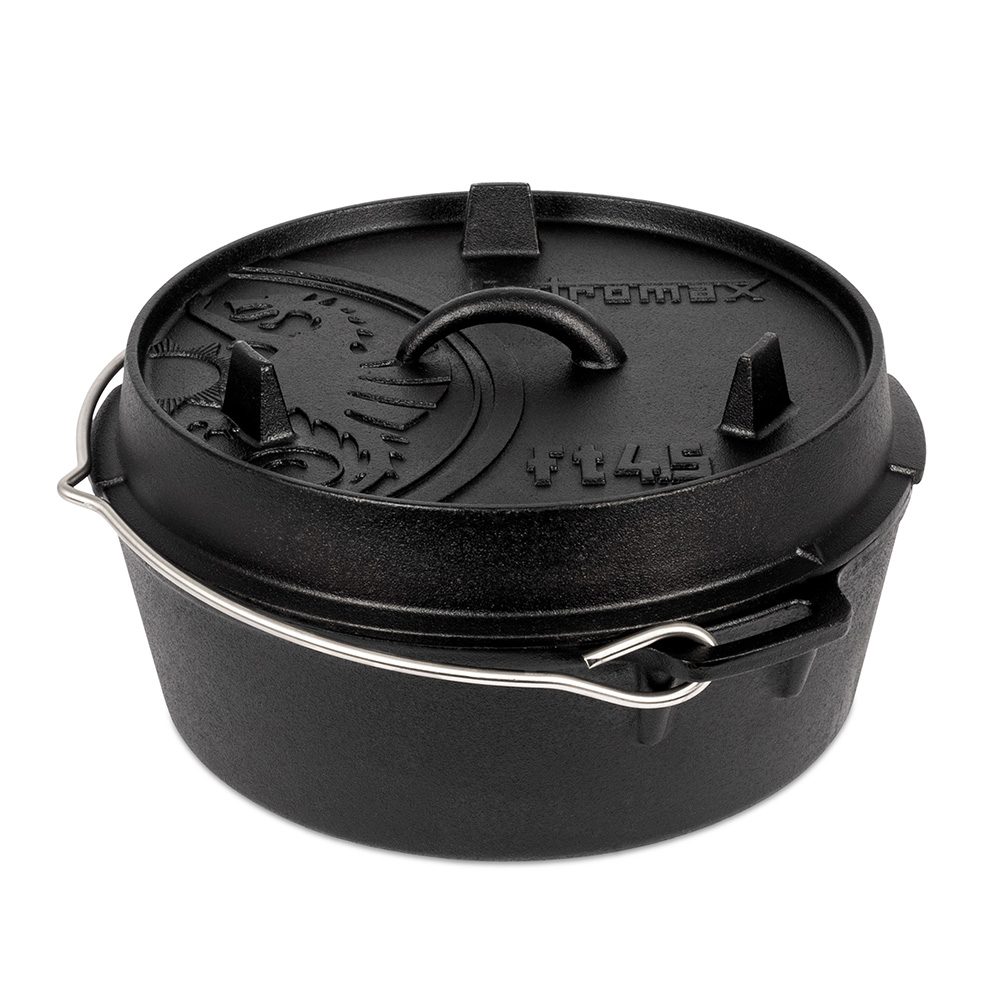 Казан-жаровня чугунная Petromax Dutch Oven ft4.5 плоское дно 3,5 л ...
