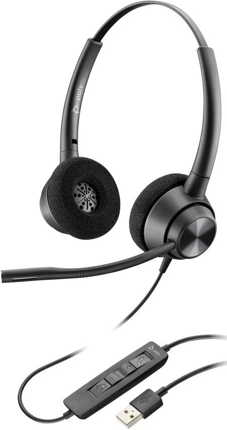 Poly Гарнитура компьютерная стерео On-ear EncorePro 320, USB-A ...