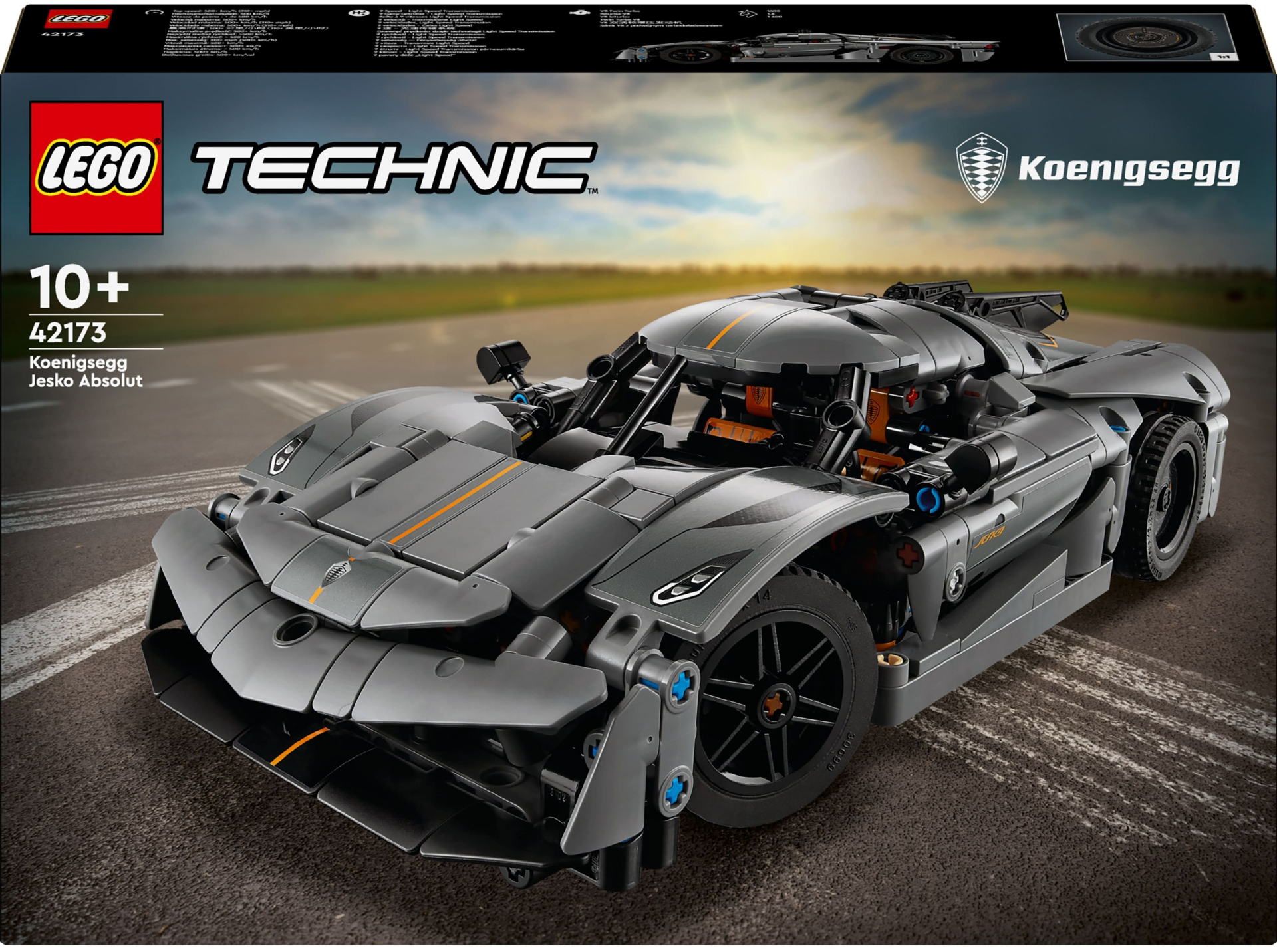 Конструктор LEGO Technic Koenigsegg Jesko Absolut — серый гиперкар ...