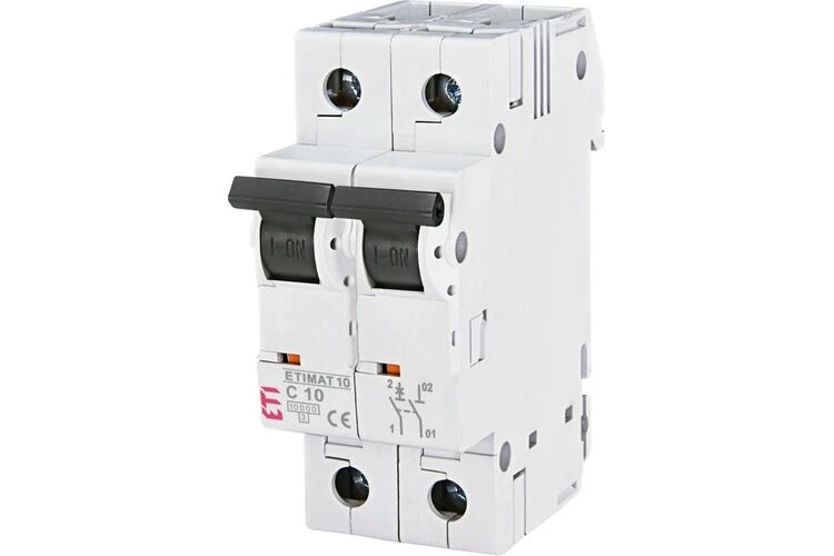 Авт. выключатель ETI, ETIMAT 10 1p+N C 10А (10 kA) 43030 Owwa