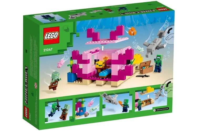 LEGO Конструктор Minecraft Дом-Аксолотль 53794 Owwa
