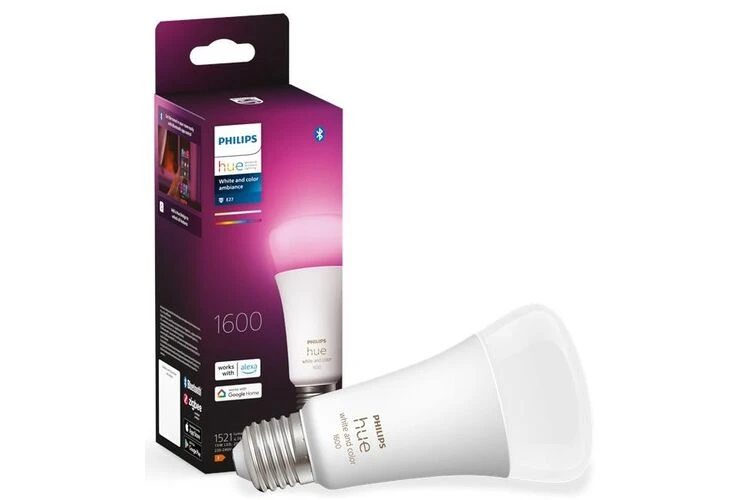Philips Hue Лампа умная E27, 15W(100Вт), 2000K-6500K, RGB, ZigBee ...